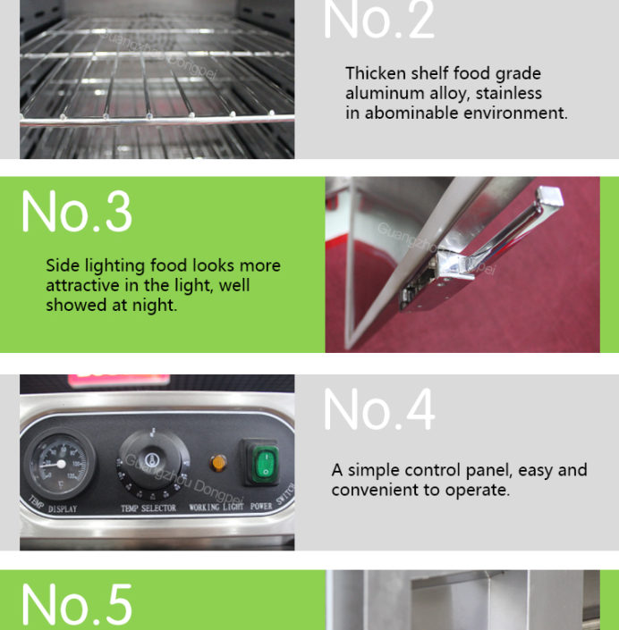 Stainless Steel Single Door Mobile Food Warmer Cart - DPDH-11-21 - Dongpei