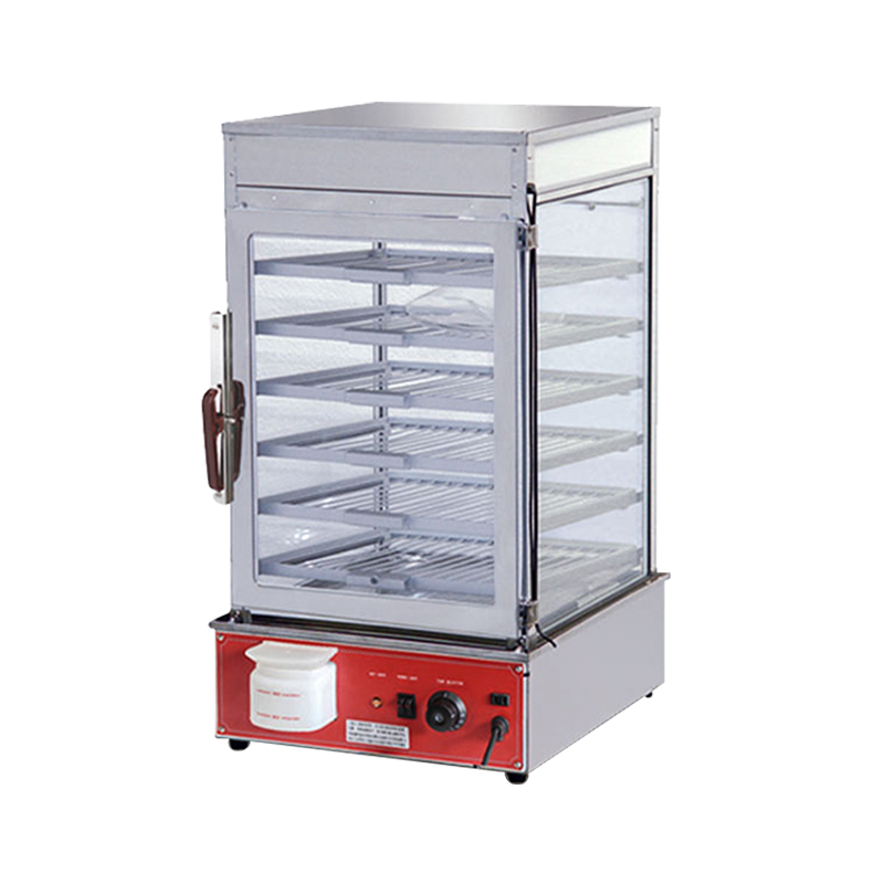 Glass Display Commercial Food Steamer Bread Stainless Steel Steamer Bun ...