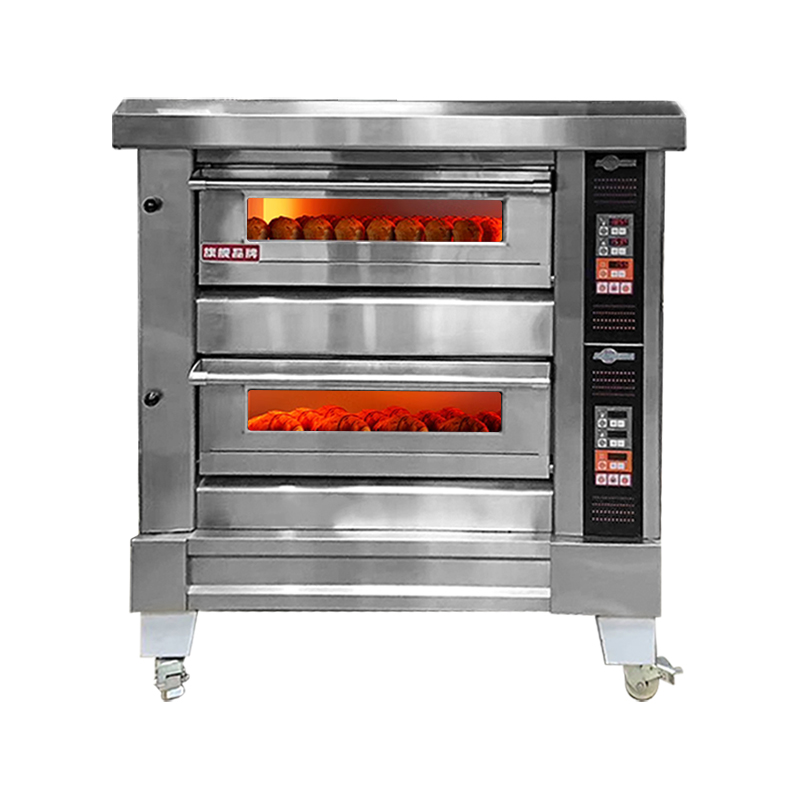 Commercial Professional Stainless steel 2 Deck Oven 4-Tray Gas and ...